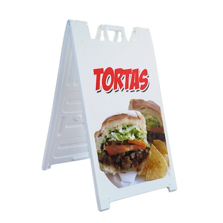 Signmission Tortas, A-Frame & 2 Decals Installed, Heavy-Duty Plastic ...