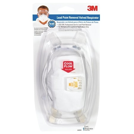 3M TEKK Protection Disposable Valved Respirator, N100 Filter Class ...