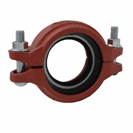 Industrial Choice Groove Reducing Coupling Flexible Red Painted Nitrile ...