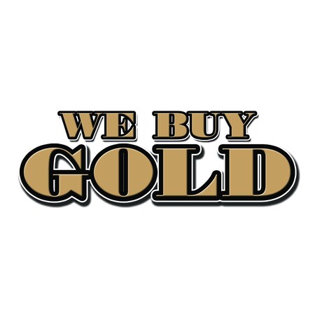 Signmission We Buy Gold, 12 Inch, Decal D-We Buy Gold | Zoro