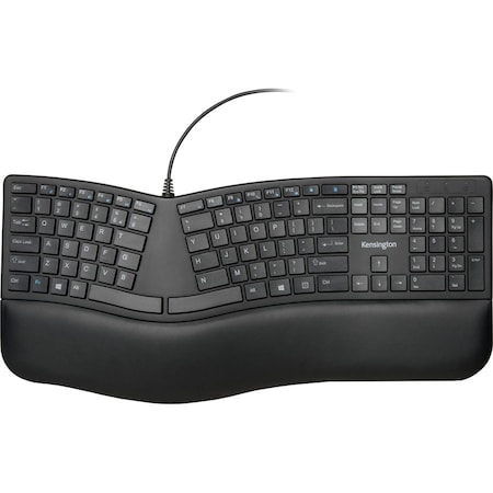 Kensington PRO FIT ERGO WIRED KEYBOARD K75400US | Zoro