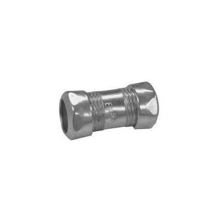 Appleton Electric Conduit Fitting Coupling, 1/2 in, Compression, Steel ...