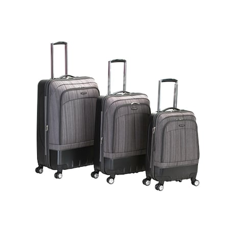 Fox Luggage Rockland 3 Pc Milan Hybrid Eva/Abs Luggage Set F136-Brown ...