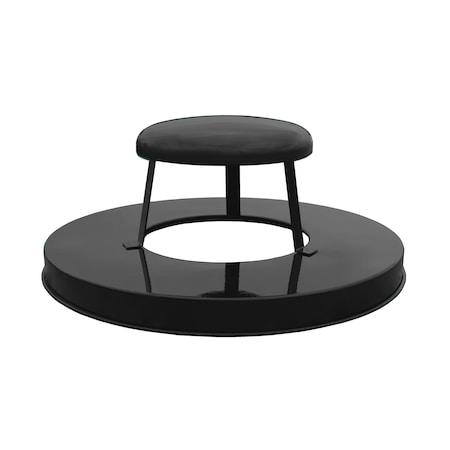 Witt Industries Black Outdoor, Metal Rain Cap M3601-RCL-BK | Zoro