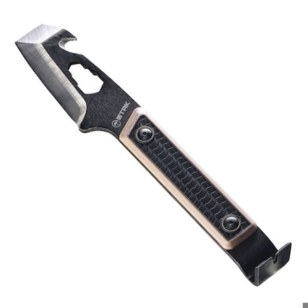 Stak Tac Pry Bar, 4in. Powder Coated Blade w/ Textured Finish, 420 ...