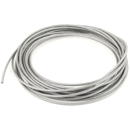 Hyw Products 7x7 Vinyl Coated Wire Rope 1/8''-3/16'' 100ft 3108707C-100 ...
