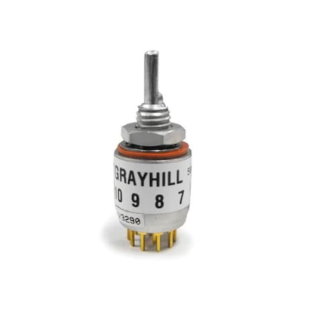 Grayhill Rotary Switch, 3 Positions, Sp3T, Latched, 0.2A, 28Vdc, Solder ...