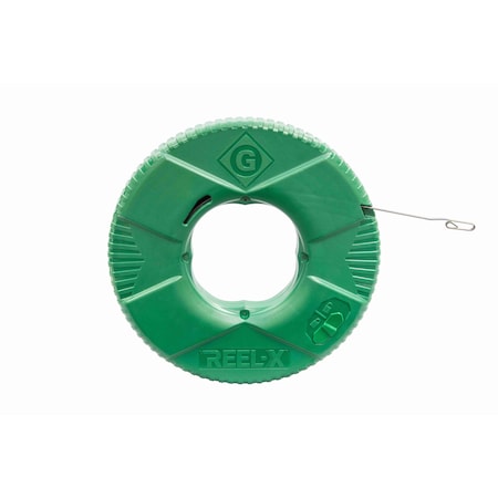 Greenlee Steel Fish Tape, Shape Flat, 1/4" dia FTXS-100W | Zoro