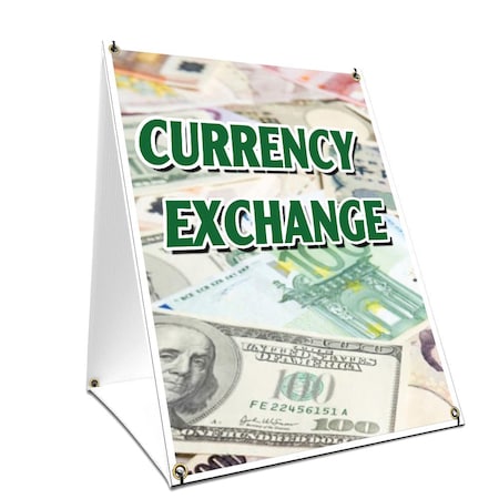 Signmission Currency Exchange, 36 Inch x 24 Inch A-frame Yard Sign ...