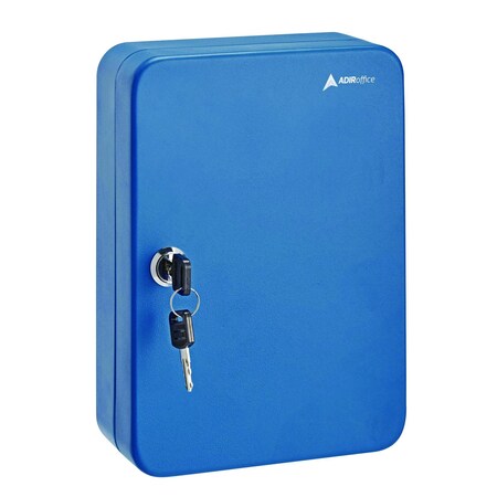 Adiroffice Steel Secure Key Cabinet with Key Lock, 48-Key, 7.1 x 3.1 x ...
