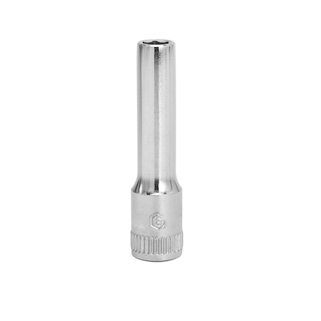 Genius Tools 1/4in Dr. 6mm Deep Hand Socket 225206 | Zoro