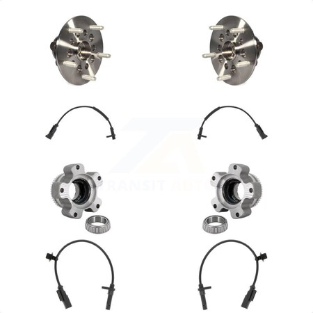 Kugel Front Rear Wheel Hub Bearing And ABS Sensor Kit For Ford Transit ...