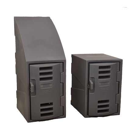 Fibertech Plastics Locker Flat-Top 18in, Tan FP.F18-TN | Zoro