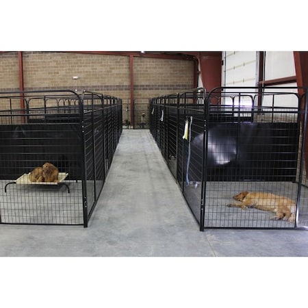 K9 Kennel Store 4ft X 6ft Multiple Standard Full Stall Dog Kennels x3 ...