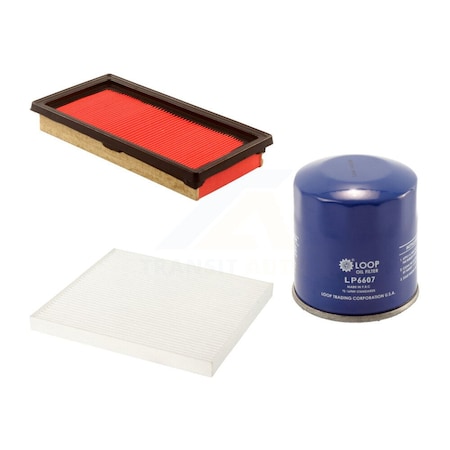 Pur 1x Air + 1x Cabin + 1x Engine Oil Filter Filter 3 Total Kit For ...