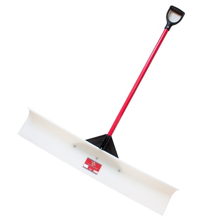 Bully Tools 48in Ultra Snow Pusher HMWHC with Fiberglass D-Grip Handle ...