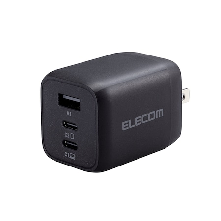 Elecom 65W Smart PD-PPS USB Charger, GaN II Fast Charging, Thermal ...