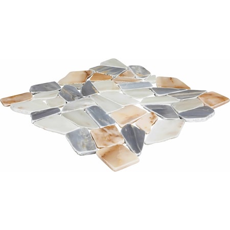 Daltile Gamma Natural Stone Pebble Wall and Floor Mosaic Tile, 10PK ...