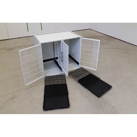 K9 Kennel Store Large Modular Powder Coated Cage Bank CBPCLG | Zoro