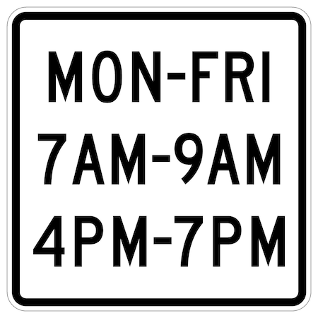 Sign Solutions Usa Day And Times 3 Lines 24X24 High Intensity Prismatic ...