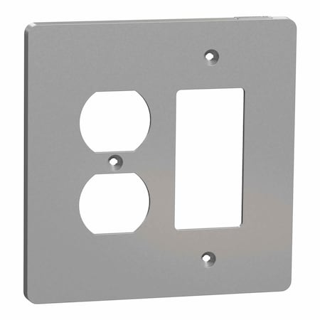 Square D Cover Frame, X Series, for Duplex/Decora, Number of Gangs: 2 ...