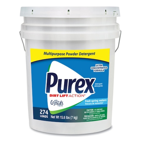 Purex Laundry Detergent, 15.6 lbs Pail, Powder, Fresh Spring Waters DIA ...