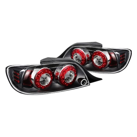Spyder Automotive Xtune LED Tail Lights for 2004-2008 Mazda RX-8, Black ...