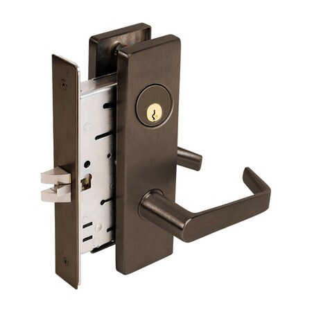 Falcon Grade 1 Entry/Office with Button Lockout Mortise Lock, 5-Pin ...