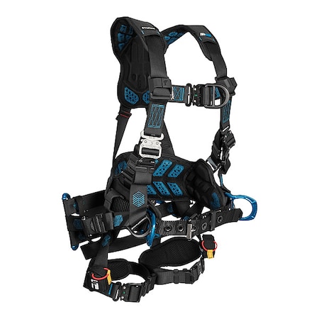 Falltech Tower Harness, 2XL, 425 lb, Quick-Connect Chest/ Quick-Connect ...