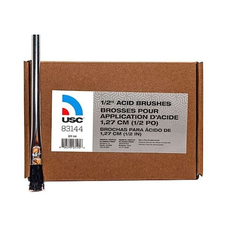 Us Chemical & Plastics Acid Brush, 6 in L, No 2 Brush, 144PK 83144 | Zoro