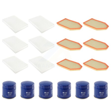 Pur 6X Air + 6X Cabin + 6X Engine Oil Filter 18 Total Kit For Dodge ...