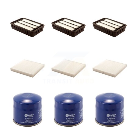 Pur 3x Air + 3x Cabin + 3x Engine Oil Filter 9 Total Kit For 2010 ...