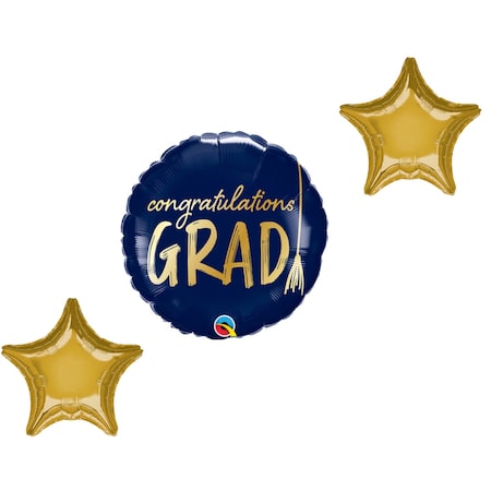 Loonballoon Graduation Grad Theme Balloon Set, Standard Grad ...