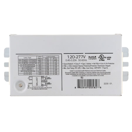 Ilb Gold Izt-2S26-M5-Ld Ballast Compact Fluorescent IZT-2S26-M5-LD | Zoro