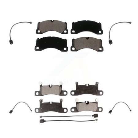 Tec Front Rear Ceramic Brake Pad Extra Wear Sensor Kit For Porsche ...