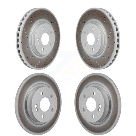 Genius Front Rear Coated Disc Brake Rotors Kit For 2019-2022 Mercedes ...