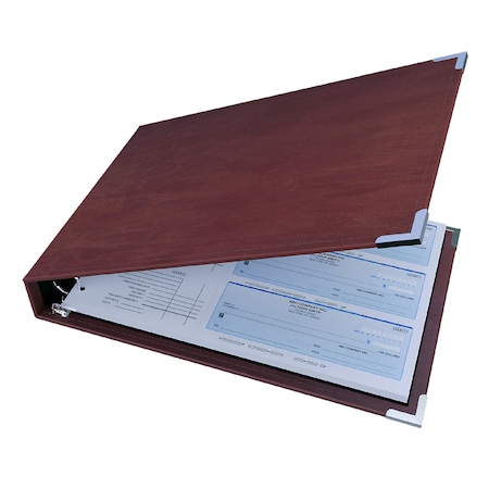 Davis Group 3up US Check Binder - Burgundy 3UPAM-08 | Zoro