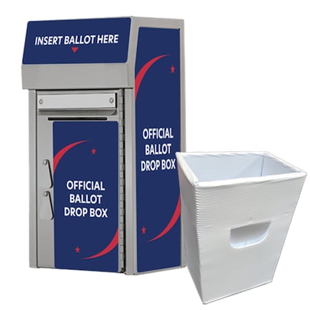 American Security Cabinets Extra Small Ballot Drop Box 400 With Plastic ...