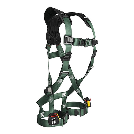 Falltech Full Body Harness, S/M, 420 lb, Quick-Connect Chest/ Quick ...