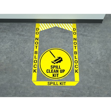 Creative Safety Supply Spill Clean Up Kit, Sign Bundle, Center Floor ...