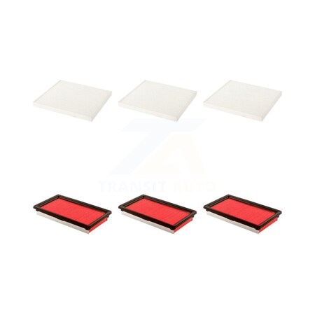 Pur 3x Air + 3x Cabin Filter 6 Total Kit For Nissan NV200 Chevrolet ...