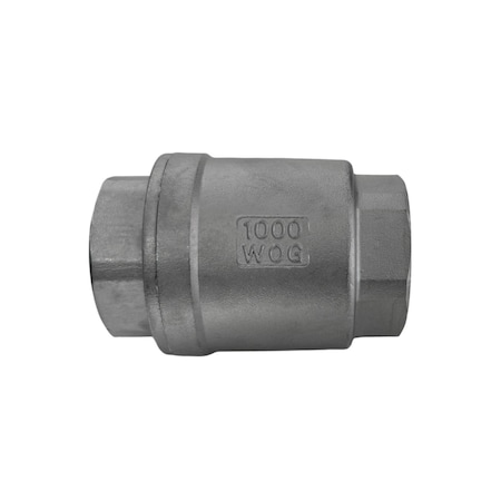 Discover 2 in. Stainless Steel Spring Check Valve 102663 | Zoro