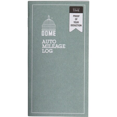 Dome Publishing Auto Mileage Log, Gray 770 | Zoro