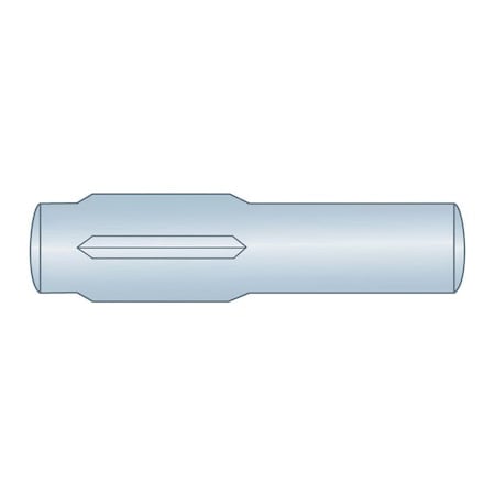Huyett Type H Grooved Pin, Zinc Plated Low Carbon Steel, 0.250 in Dia x ...