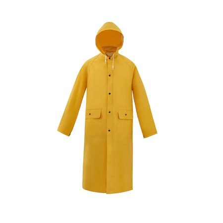 2W International Yellow Heavy Weight Rain Coat, Small 7040-CD S | Zoro
