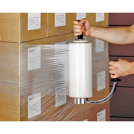Nifty Wrapper Hand-Held Stretch Film, 1500 ft L, 18 in W, Clear F18SF3 ...