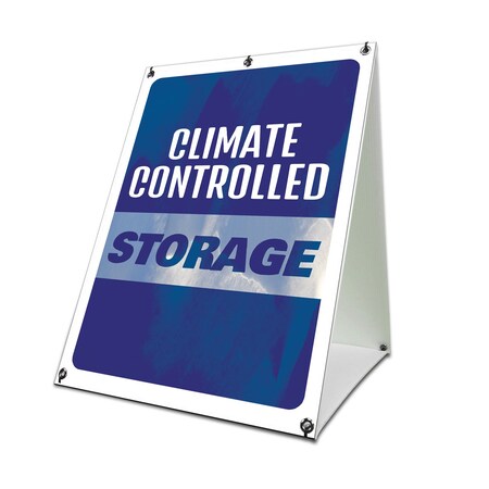 Signmission Climate Controlled Storage, 36 Inch x 24 Inch A-frame Yard ...