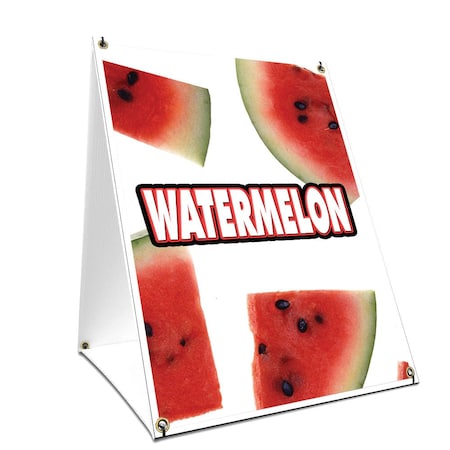 Signmission Watermelon, 24 Inch x 18 Inch A-frame Yard Sign, Plastic ...