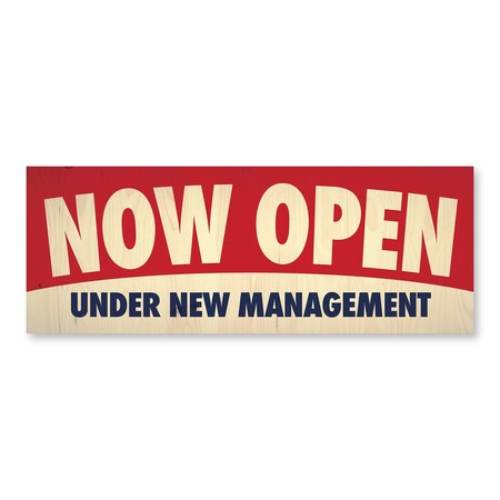 Signmission Now Open, 12 Inch, Decal D-12-30404 | Zoro