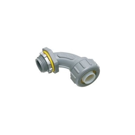 Arlington Conduit Fitting Connector, 3/4 in, Threaded, Plastic, Gray ...